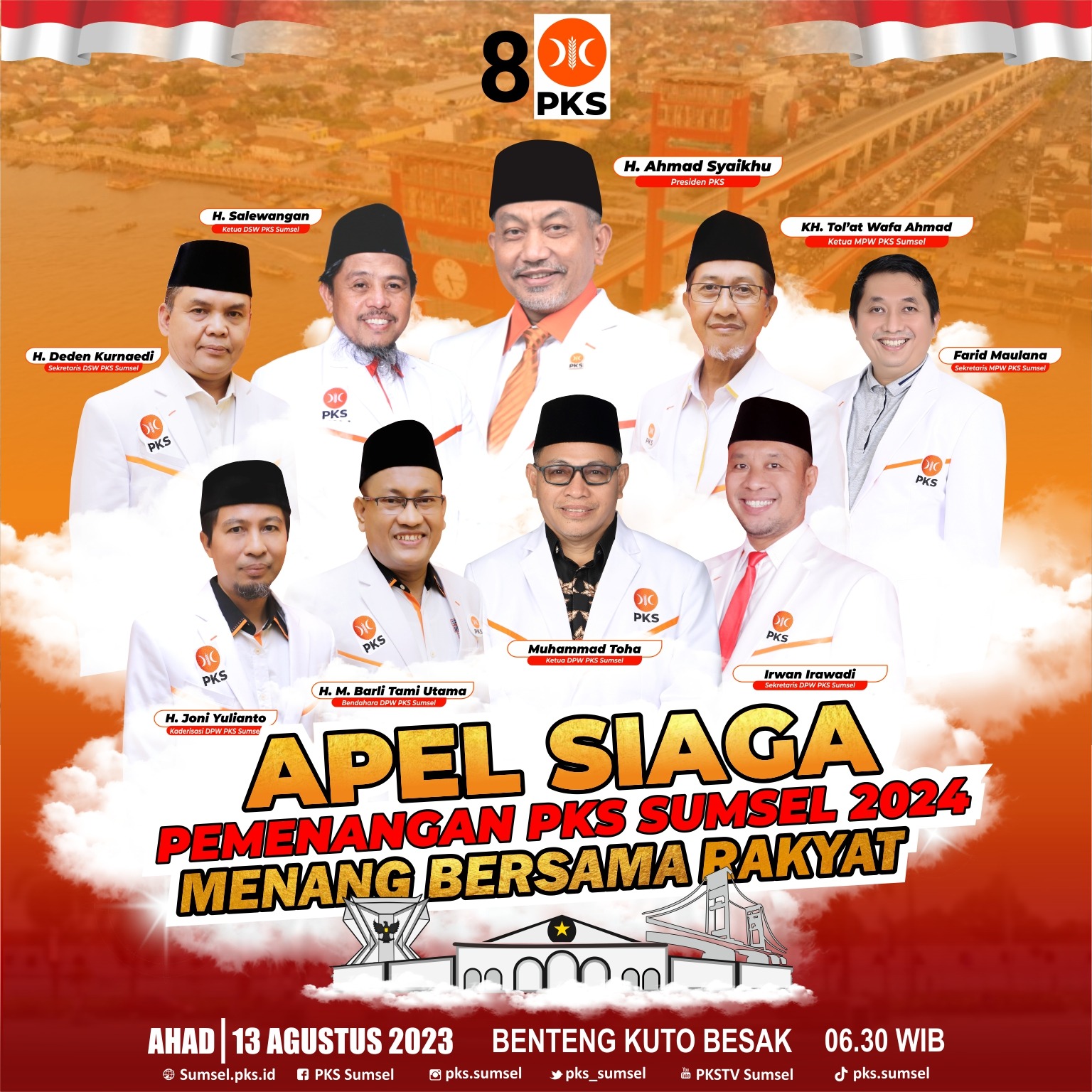 Apel Siaga PKS Sumsel, Muhammad Toha : 2024 Menang Bersama Rakyat ...